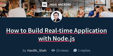 how to build real time application with node js