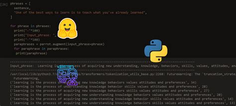 how to paraphrase text using transformers in python python code