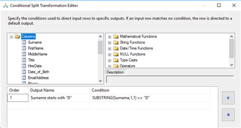 ssis sorting incoming data but send forward only a