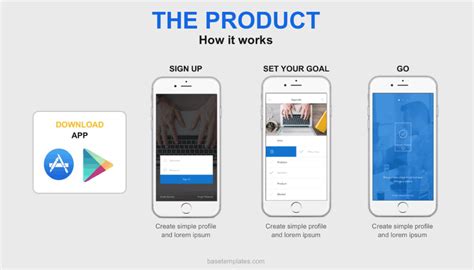 Mobile App Pitch Deck Template