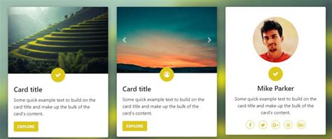 material design cards for bootstrap onaircode