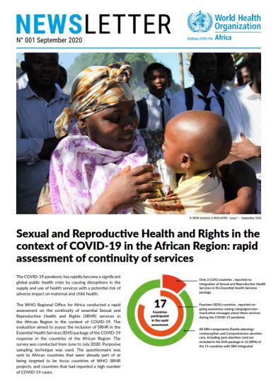 Sexual And Reproductive Health And Rights Newsletter First Issue