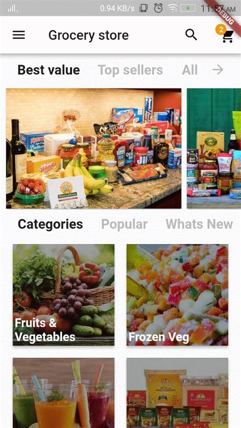 flutter grocery shopping app fully working template ui