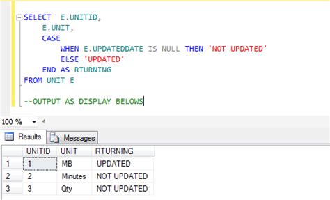 how to select true false based on column value in sql server