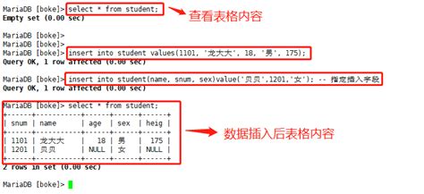 mysql table operation instructions and cases