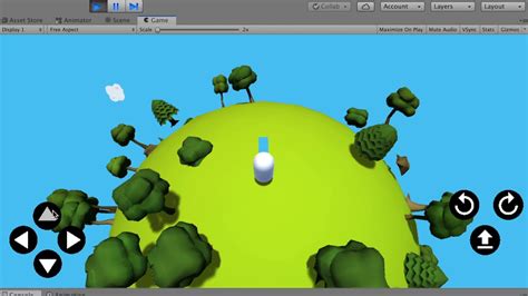 unity3d move player on gravity sphere world with button youtube