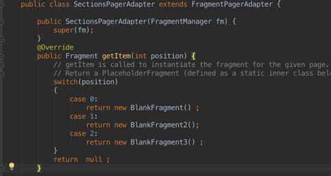 在tabbed activity（viewpager）中切换fragment
