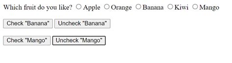 javascript radio button checked value tutorialandexample
