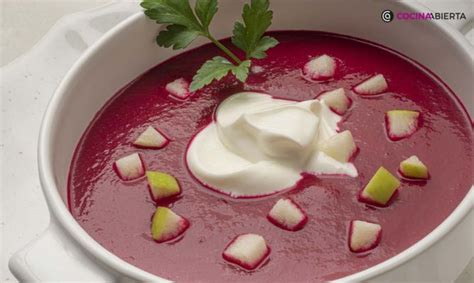 Crema De Remolacha Con Manzana Receta De Karlos Arguiñano En Cocina