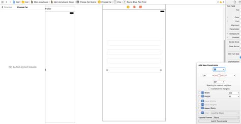 ios how to center textfield using xcode constraints