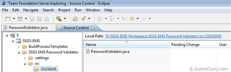 team foundation server tfs 11 exploring local workspace concept in
