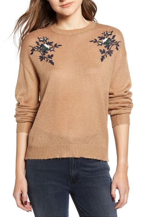 Cupcakes And Cashmere Kobi Embroidered Sweater Nordstrom Sweaters