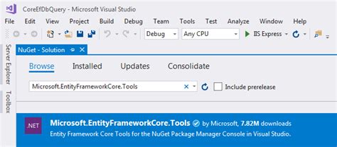 net core console application using entity framework