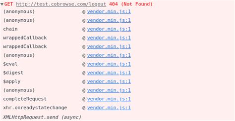 node js res redirect logout is sending a get request how to make