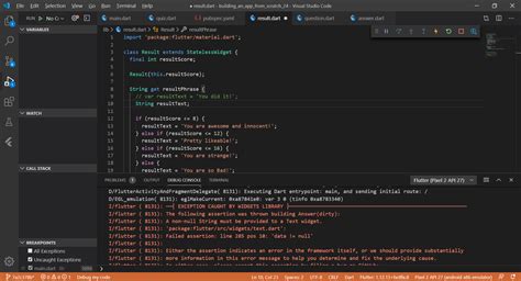 i flutter 8131 exception caught by widgets library a non null hot sex