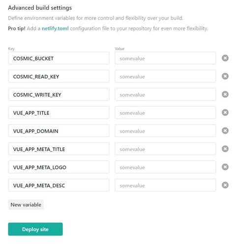 how to deploy a blog using cosmic vuetify to netlify cosmic