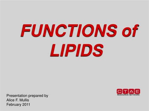 ppt functions of lipids powerpoint presentation free download id