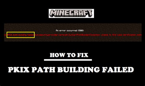 pkix path building failed minecraft solution gamingini
