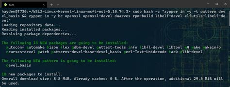 building a custom kernel for wsl 2 on opensuse