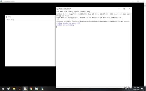 python program to remote procedural call gui app using the python