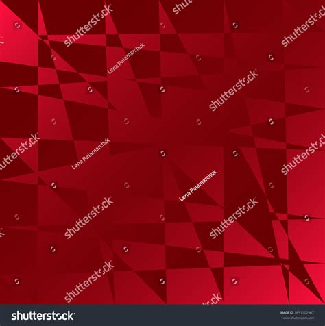 Red Geometric Background Triangles Gradient Background Stock Vector