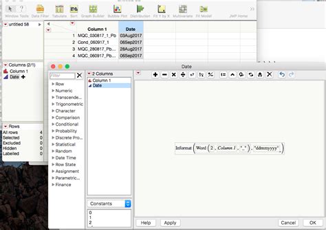 solved string character trim and conversion to date jmp user community