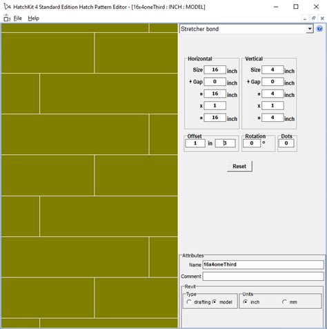 solved hatch pattern 4x16 1 3 step offset autodesk community