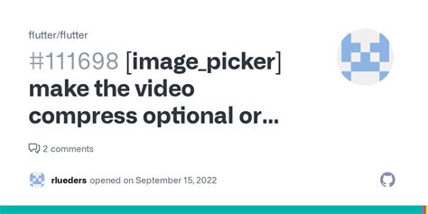 [image picker] make the video compress optional or disable completely