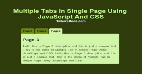 34 how to create tabs in html without javascript modern javascript blog
