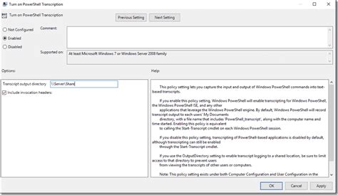 how to centralize powershell transcript logs 4sysops