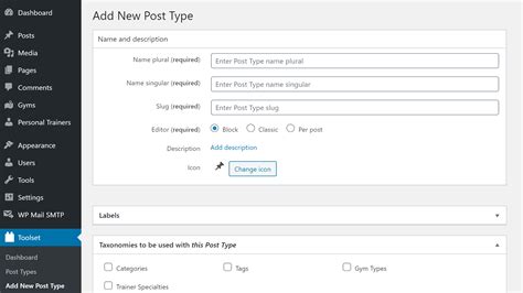 creating a custom post type in wordpress toolset