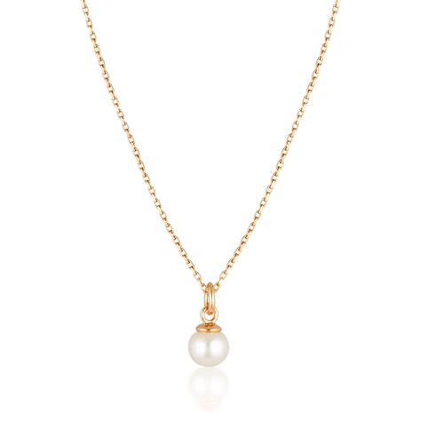 Cleo Pearl Necklace Rose Gold Seventh Pocket