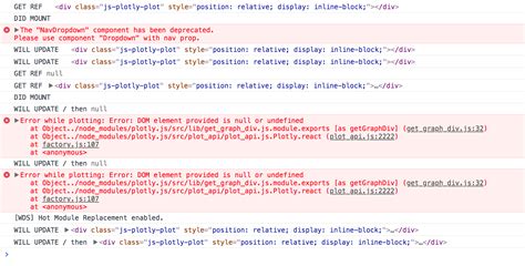 error while plotting after react update · issue 52 · plotly react