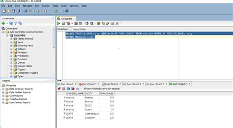 oracle sql developer show query results tab the best developer images