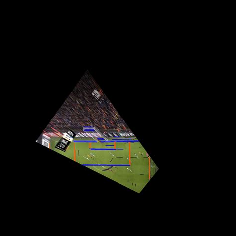 [solved] homography from football soccer field lines opencv