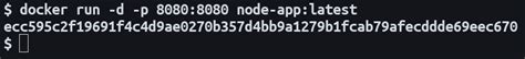 how to dockerize a node js web app