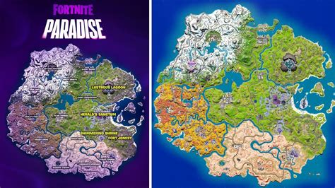 Fortnite Chapter 3 Season 4 Map Paradise All New Pois Youtube
