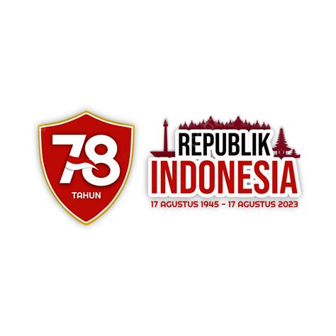 Gretting Card Of Indonesian Independence Day Hut Ri Ke 78th Official