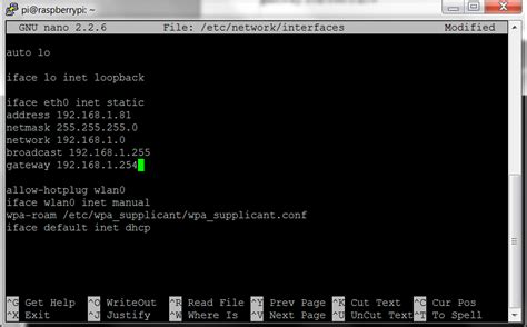 tutorial how to give your raspberry pi a static ip