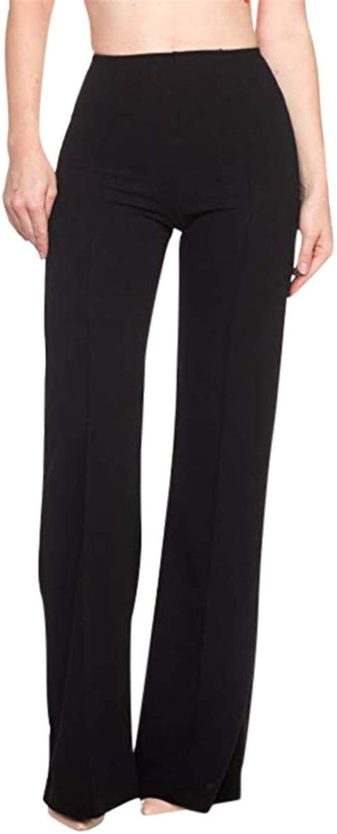 Mrcmuu Womens Slimming Wide Leg Bell Bottom Work Pants Skinny Straight