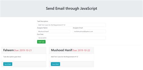 send email using javascript complete app with source code