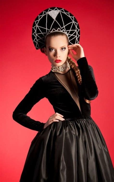 Model In A Kokoshnik Fashion Photograph