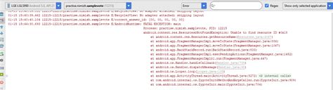 java ntent res resources notfoundexception unable to find