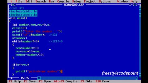 c program to check palindrome number [hindi] youtube