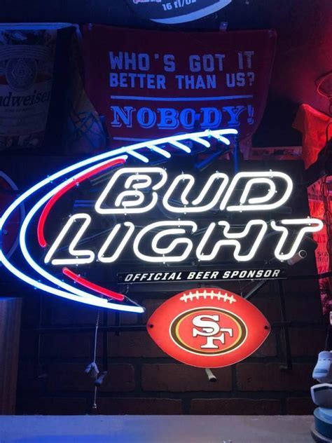 San Francisco 49ers Bud Light Neon Light Munimoro Gob Pe