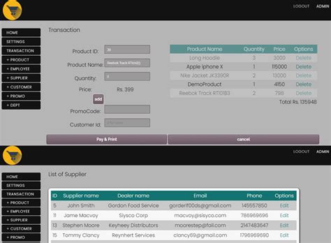 supermarket management system in php with source code codeastro