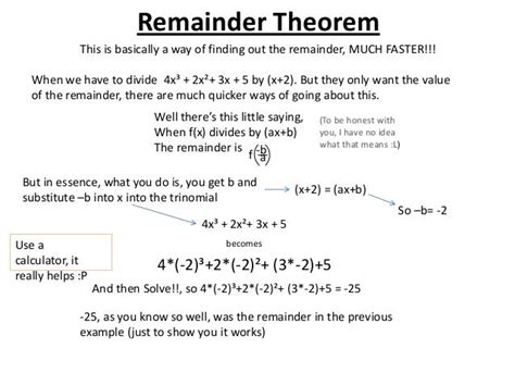 i ma not able to understand remainder theorem maths polynomials