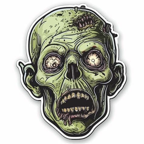 Illustration De Dessin Animé De Zombies Vecteur Premium