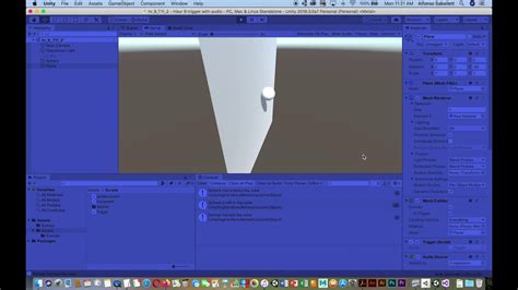 unity tutorial adding audio when colliding with another object youtube