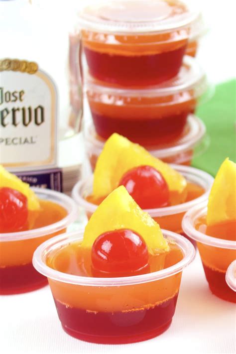 Tequila Sunrise Jello Shot Recipe Happiness Is Homemade